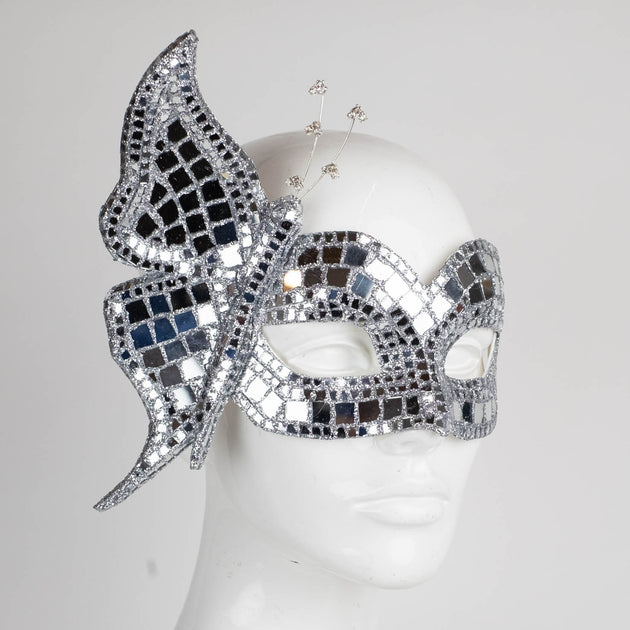 Big Butterfly Disco Mirror Eye Masks – Masquerade Mask Design