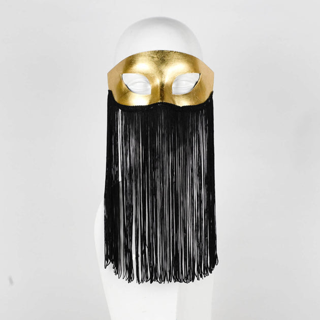 Eye Masks Orville Leather with Fringe – Masquerade Mask Design