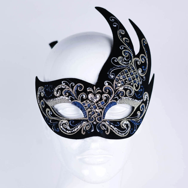 Swan Velvet Fantasy Eye Mask – Masquerade Mask Design